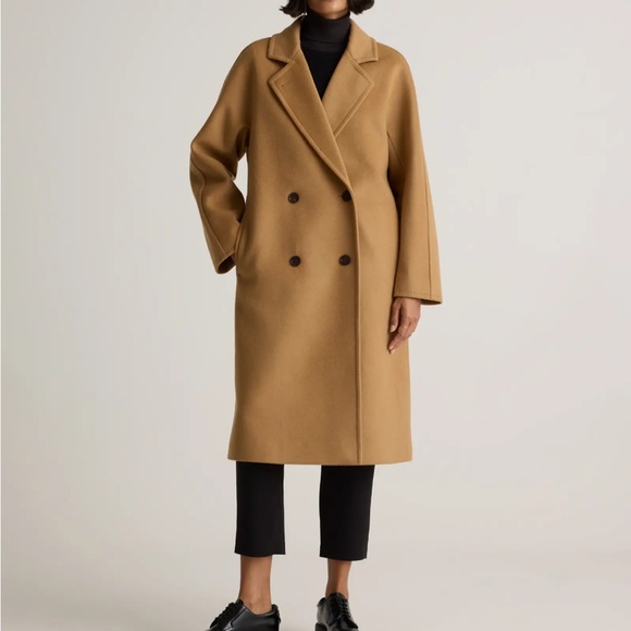 Quince | Jackets & Coats | Quince Italian Wool Double Breasted Slouch ...